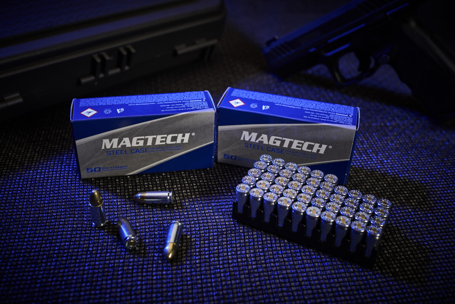 New 9mm Luger with Premium Steel Case - Magtech
